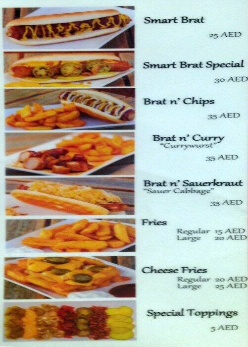 Smart Brat Menu, Menu for Smart Brat, Umm Suqeim, Dubai - Zomato