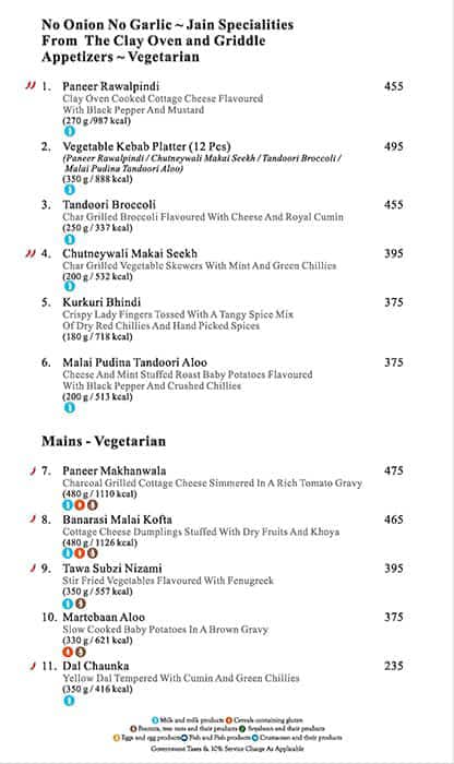 Menu of Sigree, Vashi, Navi Mumbai