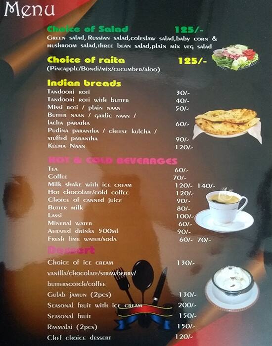 Menu at Saptagiri Restaurants Pvt.ltd., New Delhi