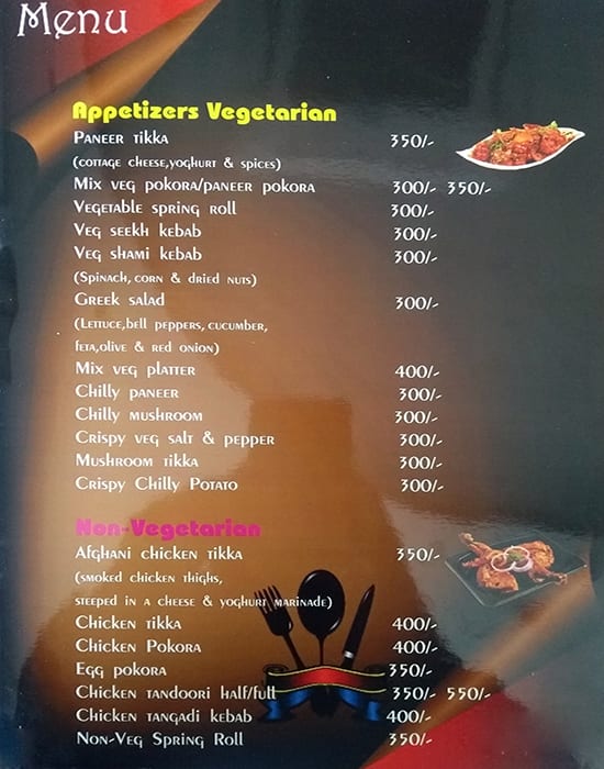 Menu at Saptagiri Restaurants Pvt.ltd., New Delhi
