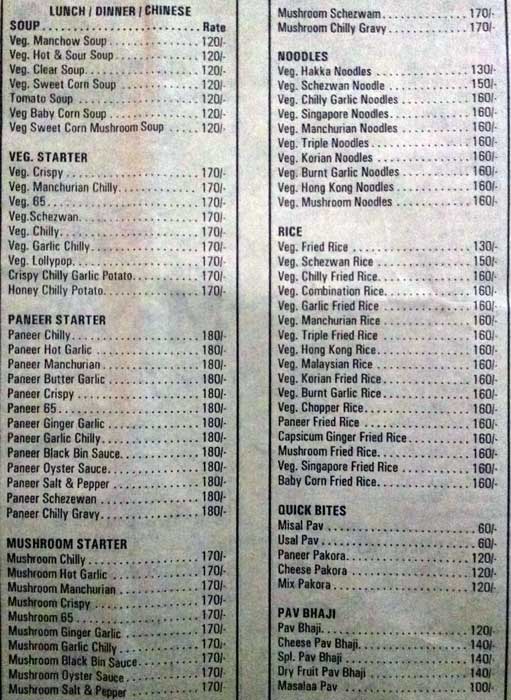 Hotel Mayur Menu, Menu for Hotel Mayur, Chembur, Mumbai - Zomato