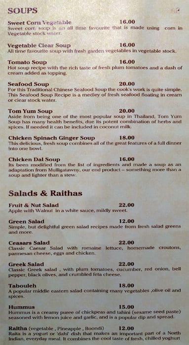 Menu at Taj Spice Restaurant, Fujairah, Sheikh Maktoum Bin Rashid Al ...