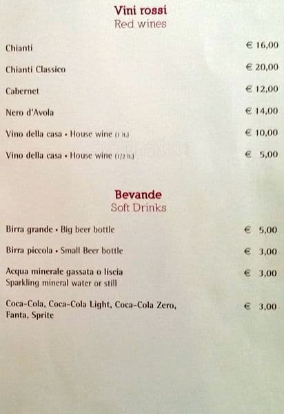 Menu da Da Tonino - Trattoria Bassetti ristorante, Roma