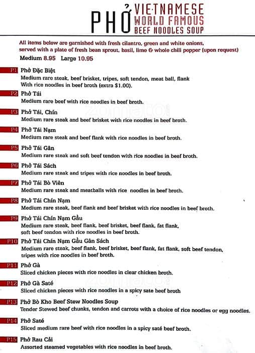 Menu at Viet Taste restaurant, Pembroke Pines
