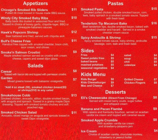 Chicago Eatery Menu, Menu for Chicago Eatery, Pape Village, Toronto ...