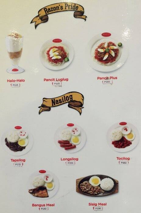 Razon's Of Guagua Menu, Menu for Razon's Of Guagua, Consolacion, Cebu ...