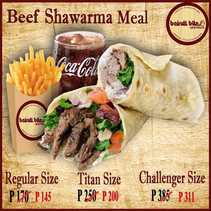 Menu at Beiruti Bite EXPRESS BGC Branch restaurant, Taguig, third floor ...