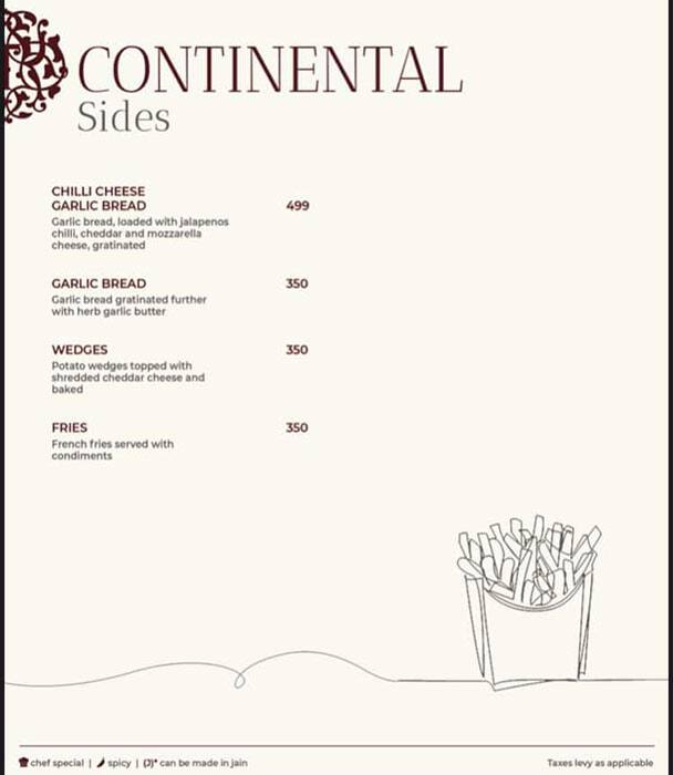 Menu at Tatva Restaurant - Begumpet, Hyderabad, 2nd Floor Pillar No: 1301
