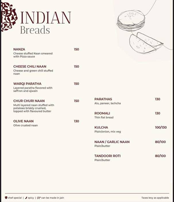 Menu at Tatva Restaurant - Begumpet, Hyderabad, 2nd Floor Pillar No: 1301