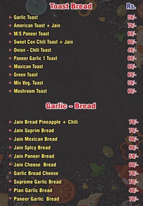 Menu at TOP 10 SNACKS, Gandhinagar