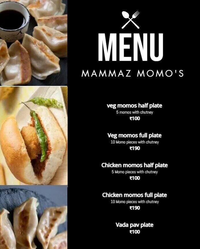 Menu of Mamma’z Momo’s, Himayath Nagar, Hyderabad