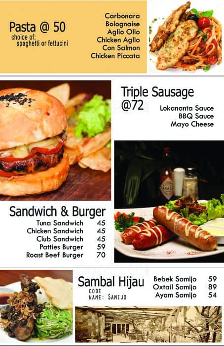 Menu at Lokananta steakhouse, Jakarta, Gandaria City