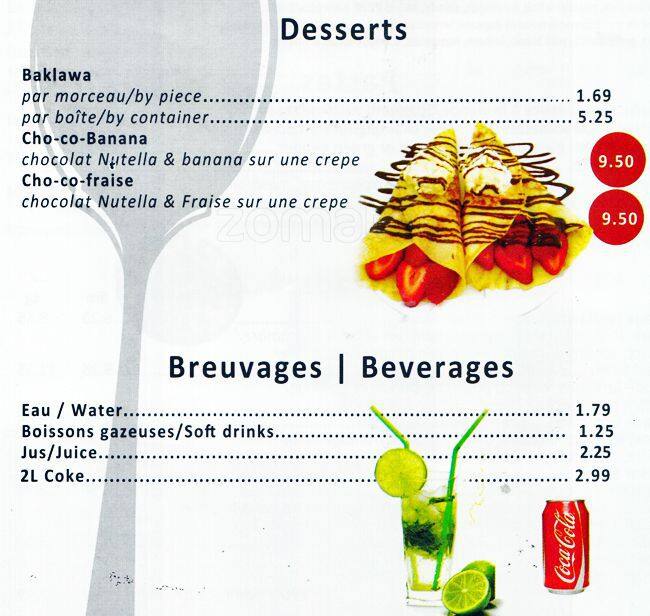 Menu at Chez Villa - Buckingham pizzeria, Gatineau, 486B Ave. de Buckingham