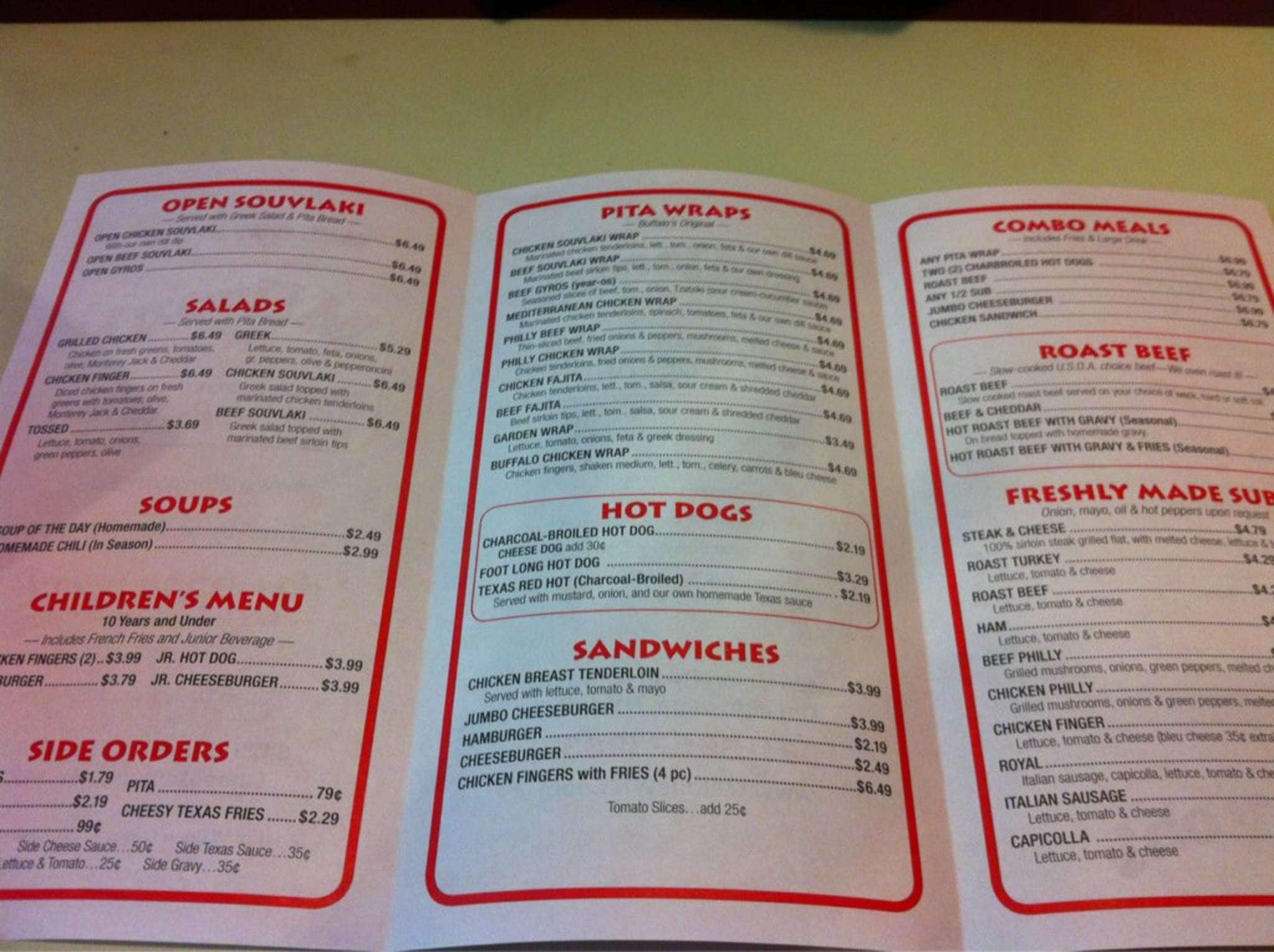 Miltons Menu, Menu for Miltons, Cheektowaga, Buffalo - Urbanspoon/Zomato
