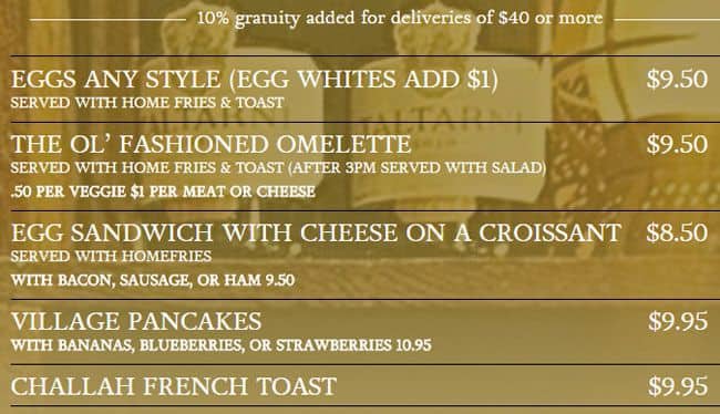 The Grey Dog Menu, Menu for The Grey Dog, West Village, New York City ...