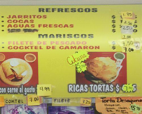 Menu at Taco Rico restaurant, Plano