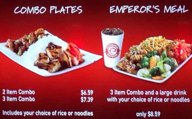Menu at Mandarin Express restaurant, Charlotte, 4400 Sharon Rd
