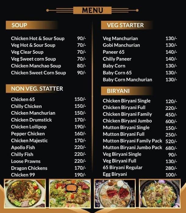 Menu of Elite Mandi And Restaurant, RTC X roads, Hyderabad