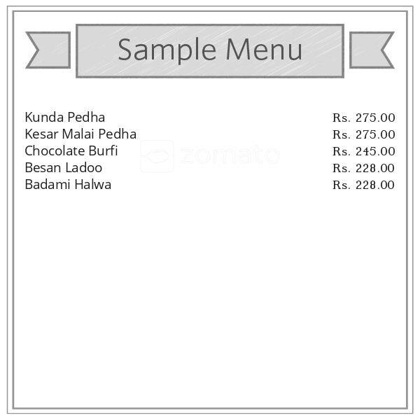 Menu of Samant Brothers, Dadar West, Mumbai