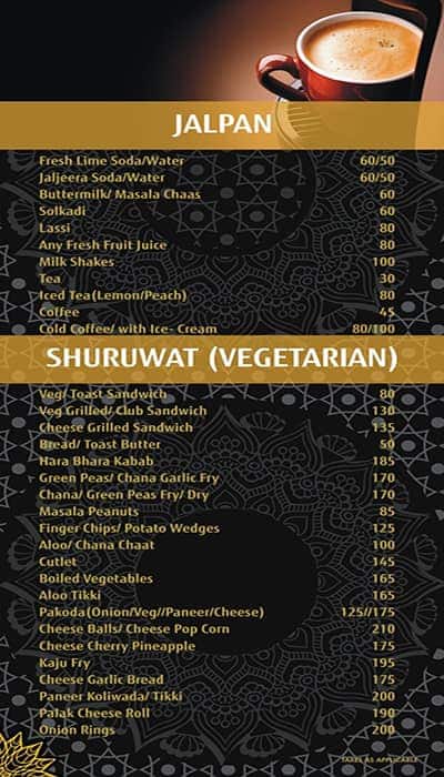 Menu of Hotel Shree Yash, Bhosari, Pune