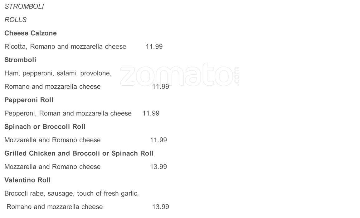Menu at Fiorella restaurant, Greenacres, 7008 Charleston Shores Blvd