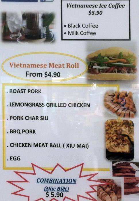 Menu at Viet Cafe, Sefton Park