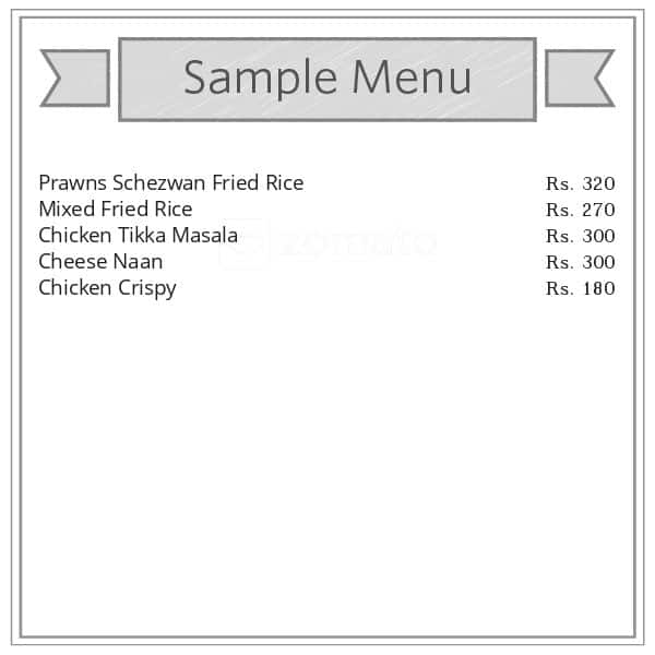 Menu of Seascape Waterfront, Siolim, Goa