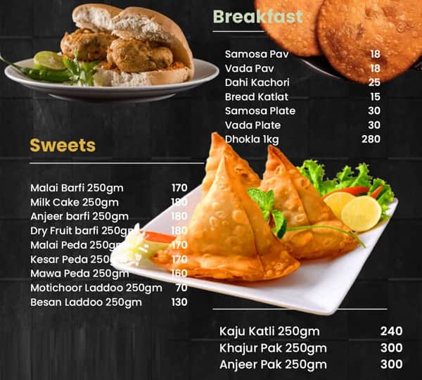Menu of Bikaner, Malad East, Mumbai