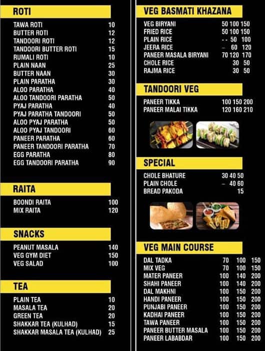 Menu of The Omnivore Restaurant, Sector 37, Gurgaon