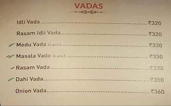 Menu of Sagar Ratna - The Ashok, Chanakyapuri, New Delhi