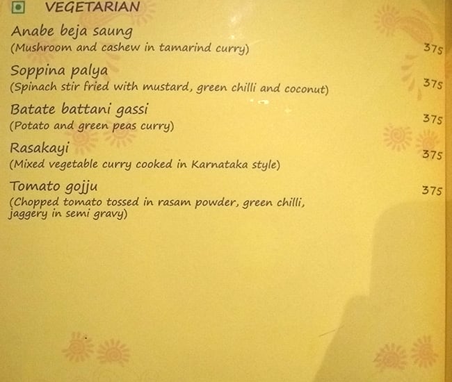 Menu at Malgudi - The Savera, Chennai, 146