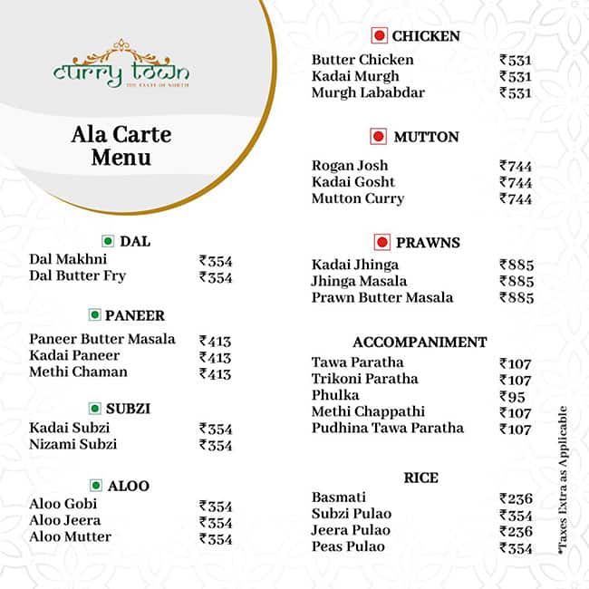 Menu at Malgudi - The Savera, Chennai, 146