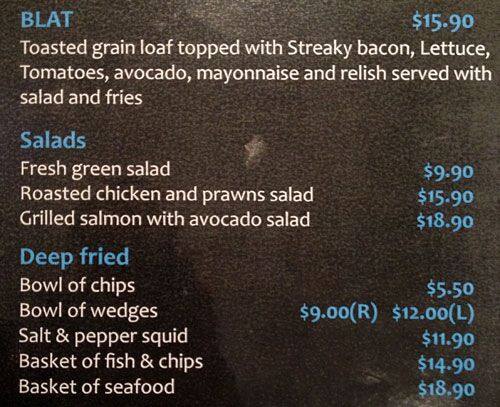 Menu at Moko Sublime Espresso cafe, Christchurch, Bush Inn Centre