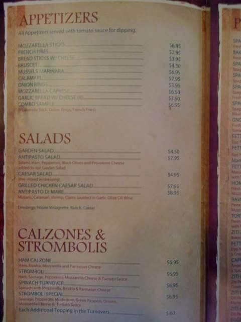 Pomodoro Menu, Menu for Pomodoro, Fairfax, Fairfax County - Urbanspoon ...
