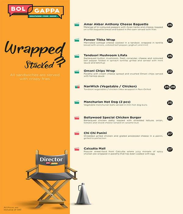 Menu at Bol Gappa Restaurant, Dubai, Behind General Post Office - 24 St