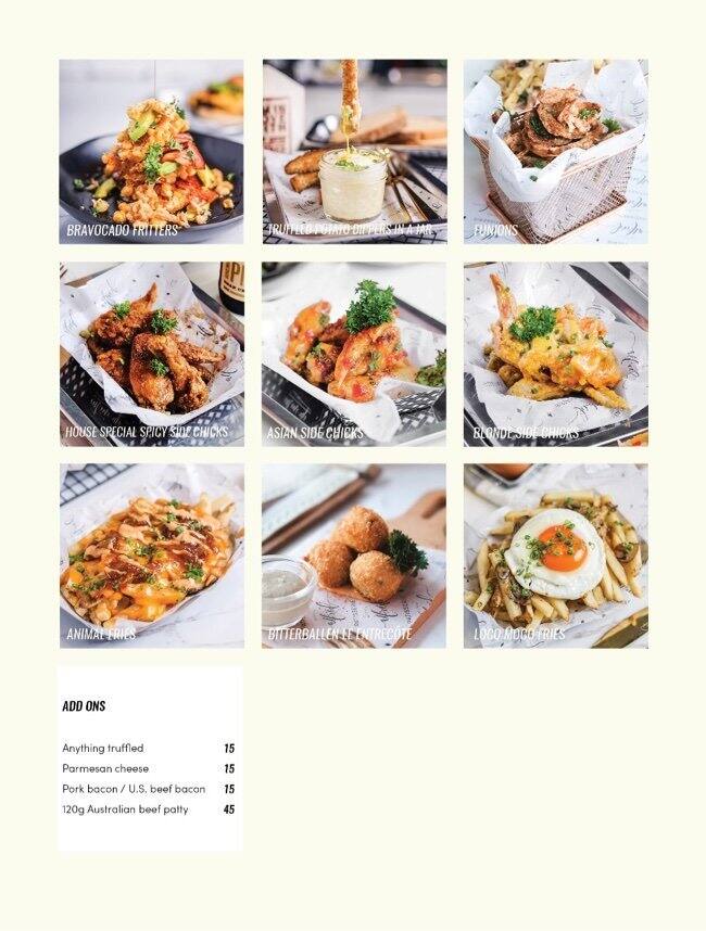 Menu at Alfred pub & bar, Jakarta