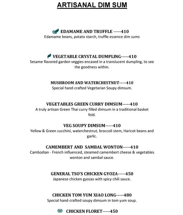 Menu of Khmer Kitchen, JP Nagar, Bangalore