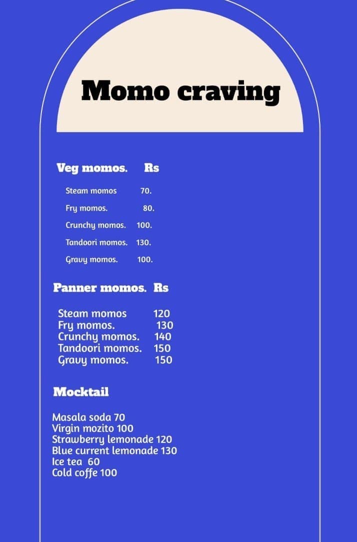 Menu of Momo Craving, Ankur Vihar, Ghaziabad