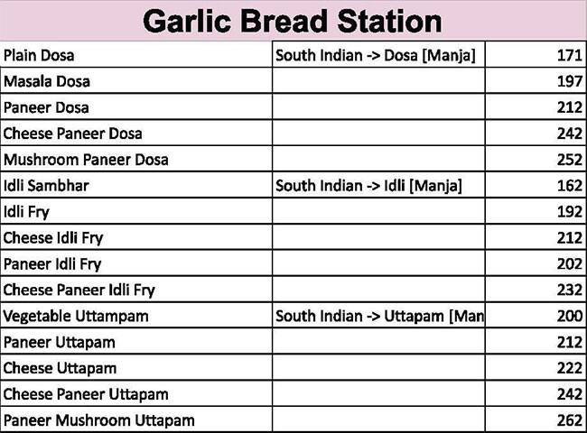 Menu of Garlic Bread Station, Vaishali Nagar, Jaipur