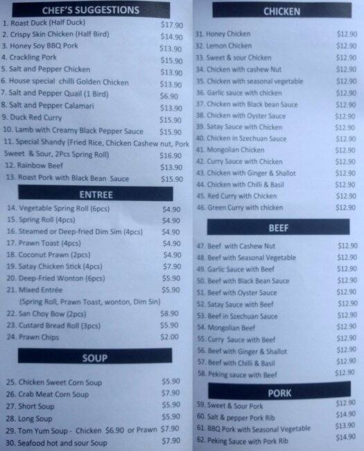 Menu at Nundah Kitchen restaurant, Nundah, 10/89 Buckland Rd