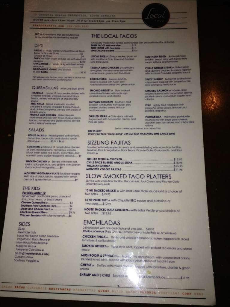 The Local Taco Menu Menu For The Local Taco Greenville Greenville the-local-taco-menu-menu-for-the-local-taco-greenville-greenville