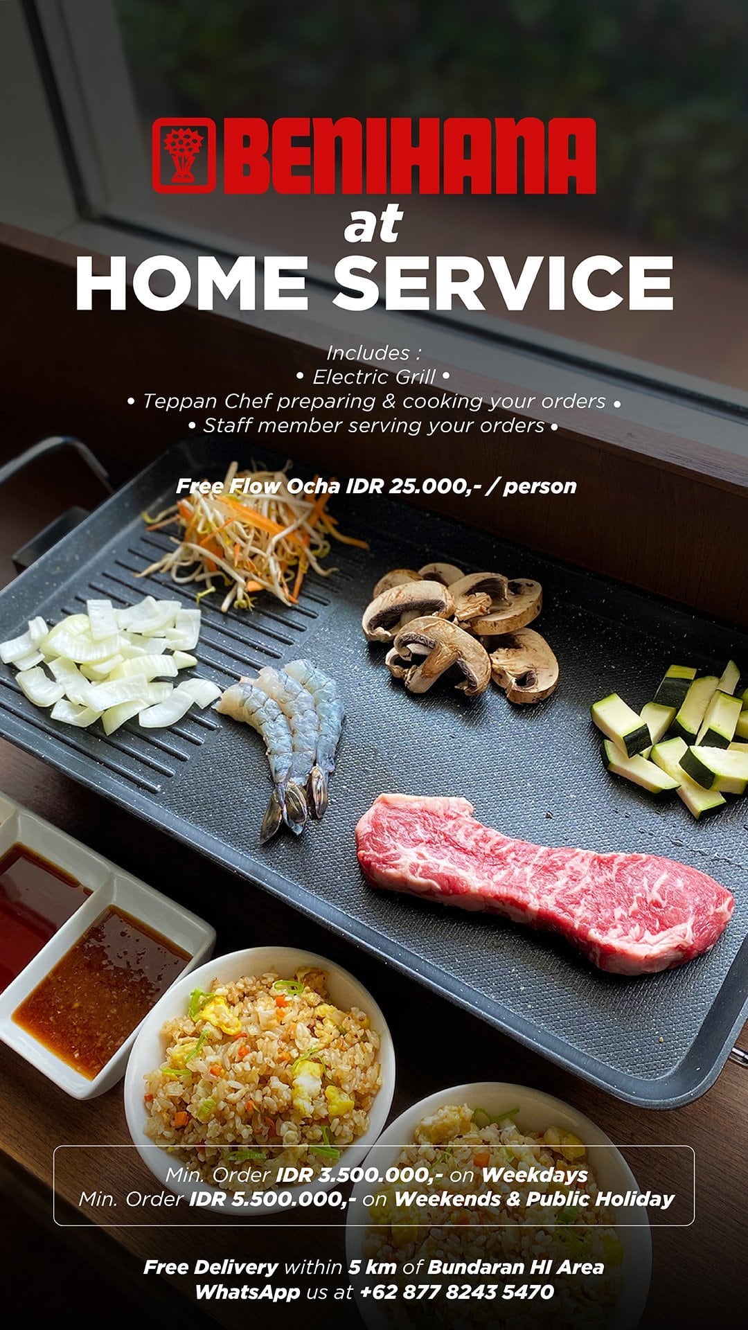 Menu at Benihana The Japanese Steakhouse, Jakarta
