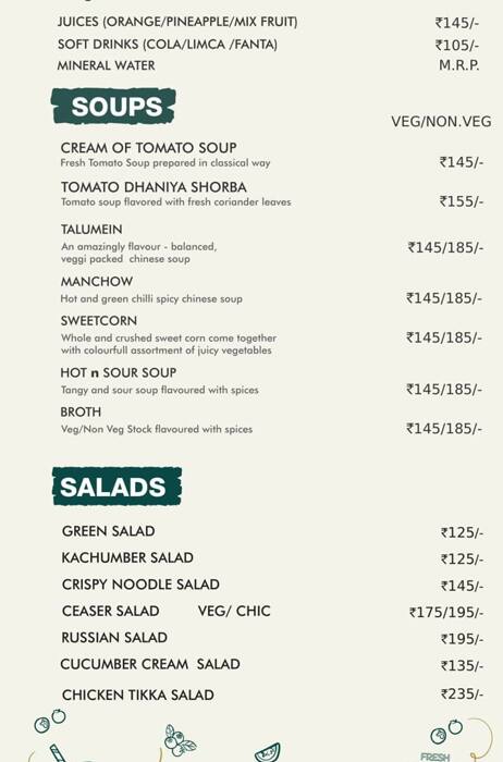 Menu at Cocoon- Eat.Play.Celebrate, Ghaziabad