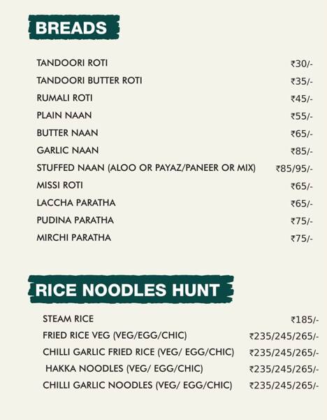 Menu at Cocoon- Eat.Play.Celebrate, Ghaziabad