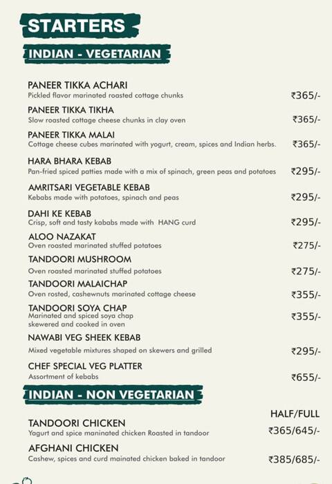 Menu at Cocoon- Eat.Play.Celebrate, Ghaziabad