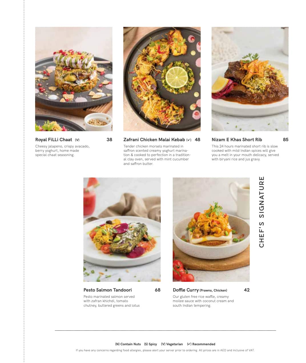 Menu at FiLLi Select - Al Zahia restaurant, Sharjah