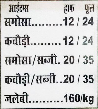 Rajan Sweets & Caterers Menu - Zomato