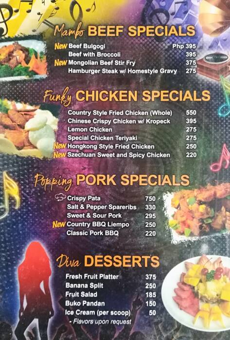 Menu at Centerstage Family KTV & RestoBar, Pasay