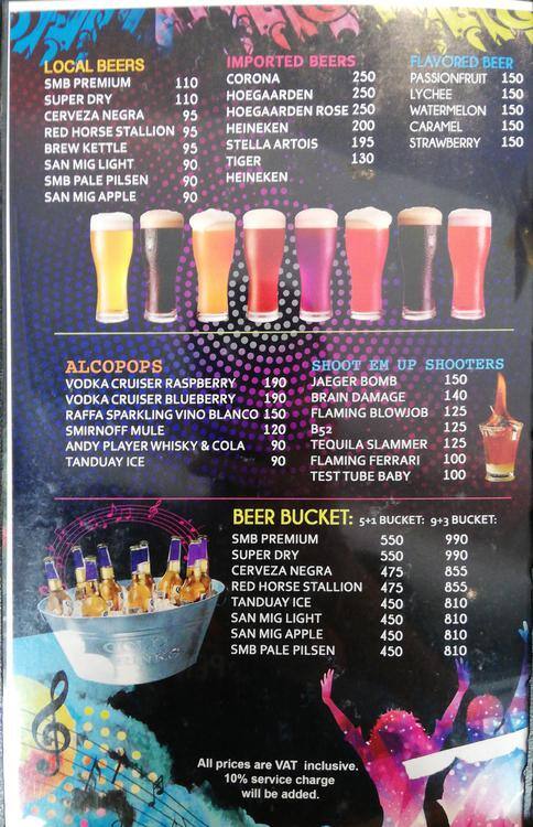 Menu at Centerstage Family KTV & RestoBar, Pasay