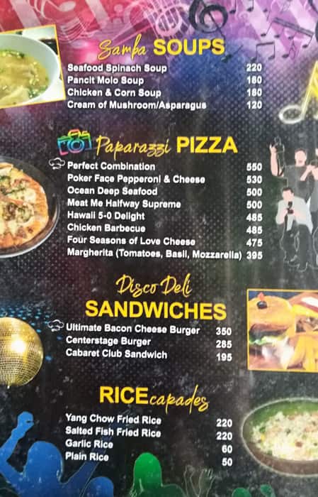 Menu at Centerstage Family KTV & RestoBar, Pasay